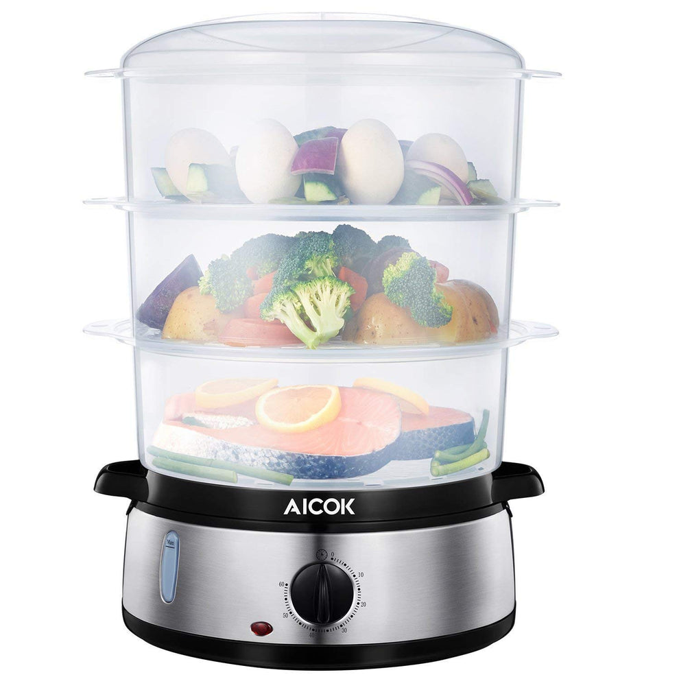Vaporera Eléctrica Aicok 3 Niveles – Aratsa Pop